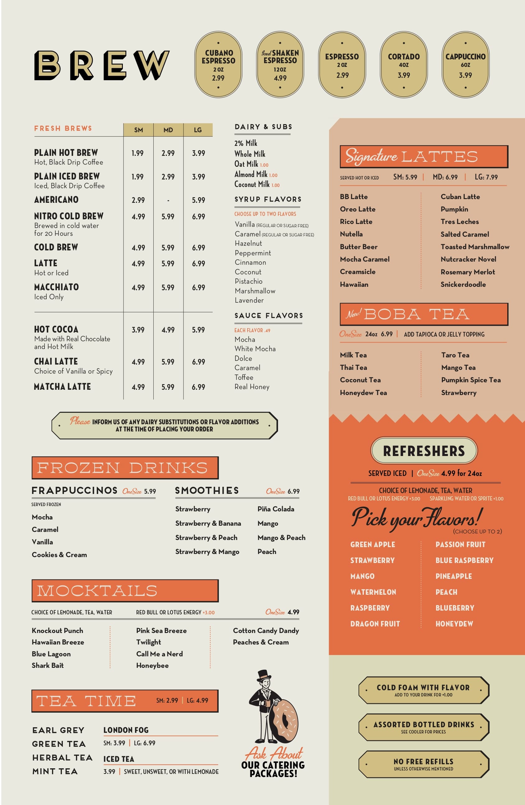 Brunch & Brew Menu | Breakfast, Brunch, Lunch, & Coffee All Day